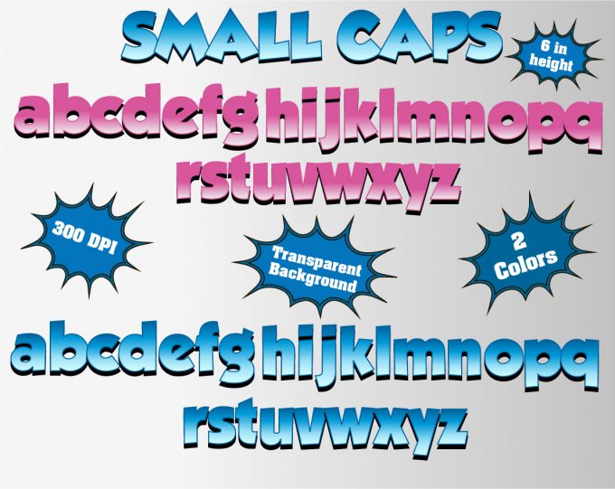 The Smurfs Full Alphabet, Numbers and Symbols | 150 PNG | 300 dpi ...